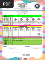 Class Program Grade 4-6 SY2024-2025 | PDF | Learning | Teaching