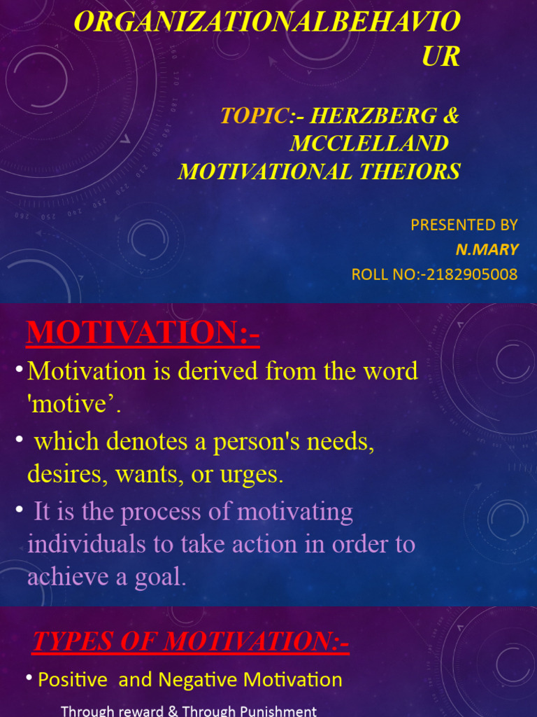 OB Motivational Theorys | PDF | Motivational | Motivation