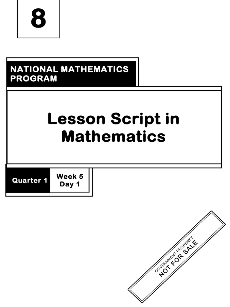 2024-LS1-G8 NMP Mathematics Q1 W5 D1 | PDF | Multiplication | Numbers