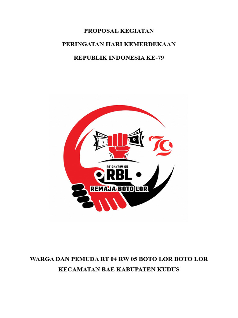 Peringatan HUT RI RT 04 Boto Lor | PDF | Memasak, Makanan, & Anggur