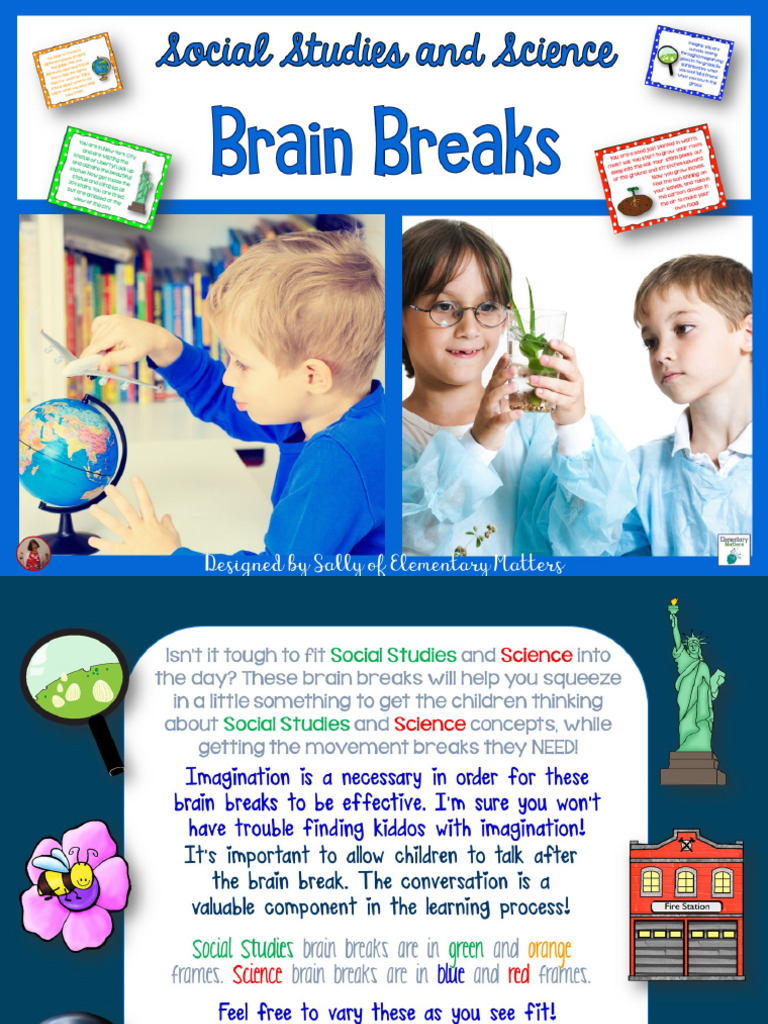 Scienceand Social Studies Brain Breaks Freebie | PDF