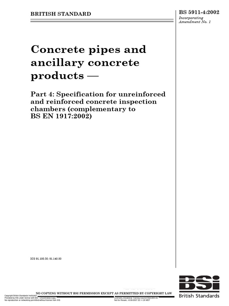 BSI 5911 (Part 4) | PDF | Structural Engineering | Civil Engineering