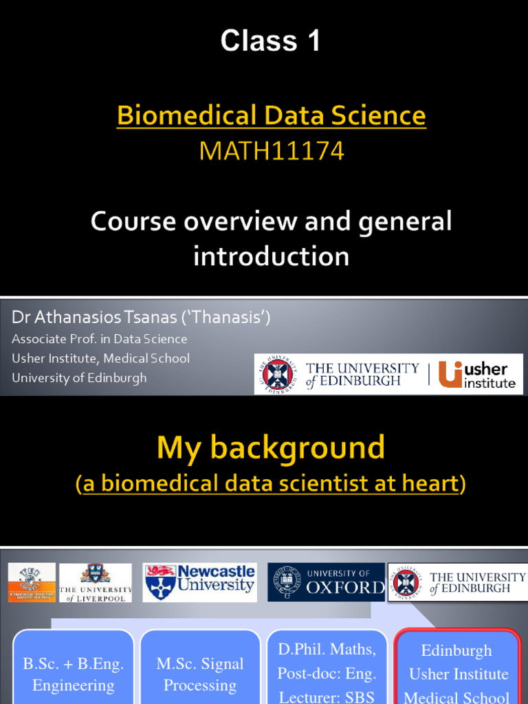 Biological Data Science - Lecture1 | PDF | Statistics | Applied Mathematics