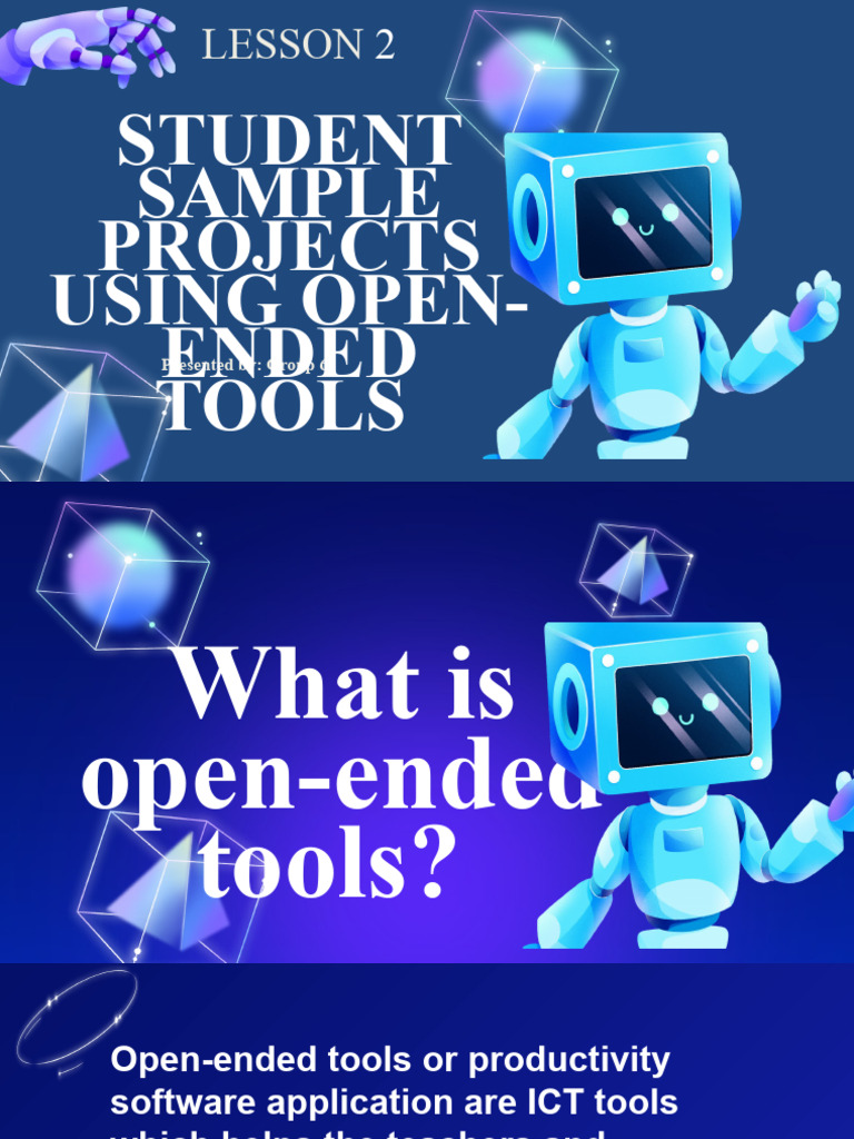 Blue Futuristic Illustrative Artificial Intelligence Project Presentation | PDF | Educational ...