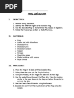 Frog Dissection Guide for Students | PDF