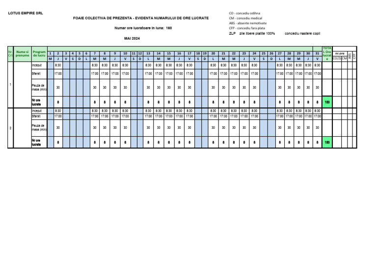 PONTAJ - Model - 5. Mai 2024 | PDF