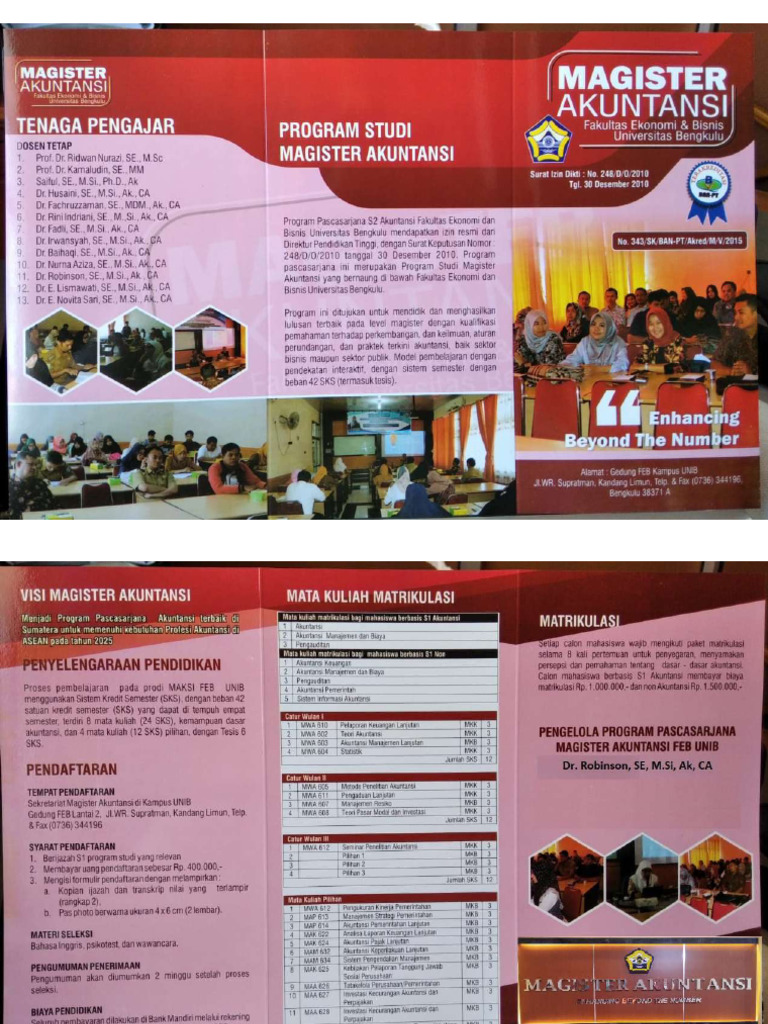 Brosur S2 Akuntansi | PDF