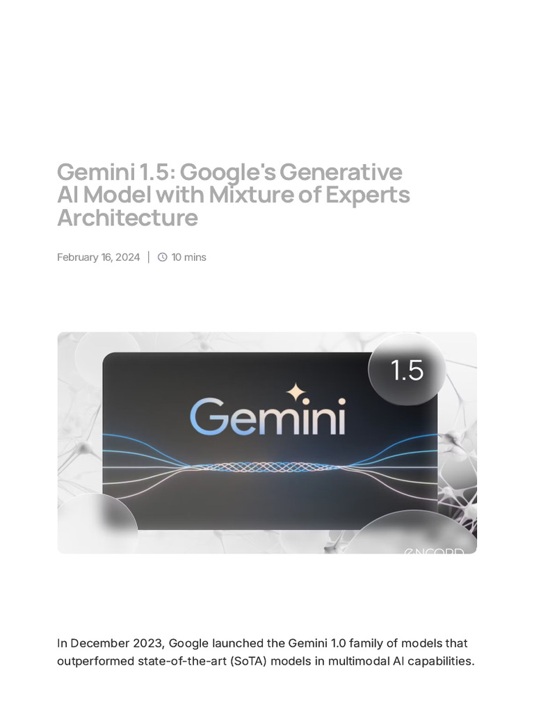 AI Experts: Gemini 1.5 Insights | PDF | Computing | Cognitive Science