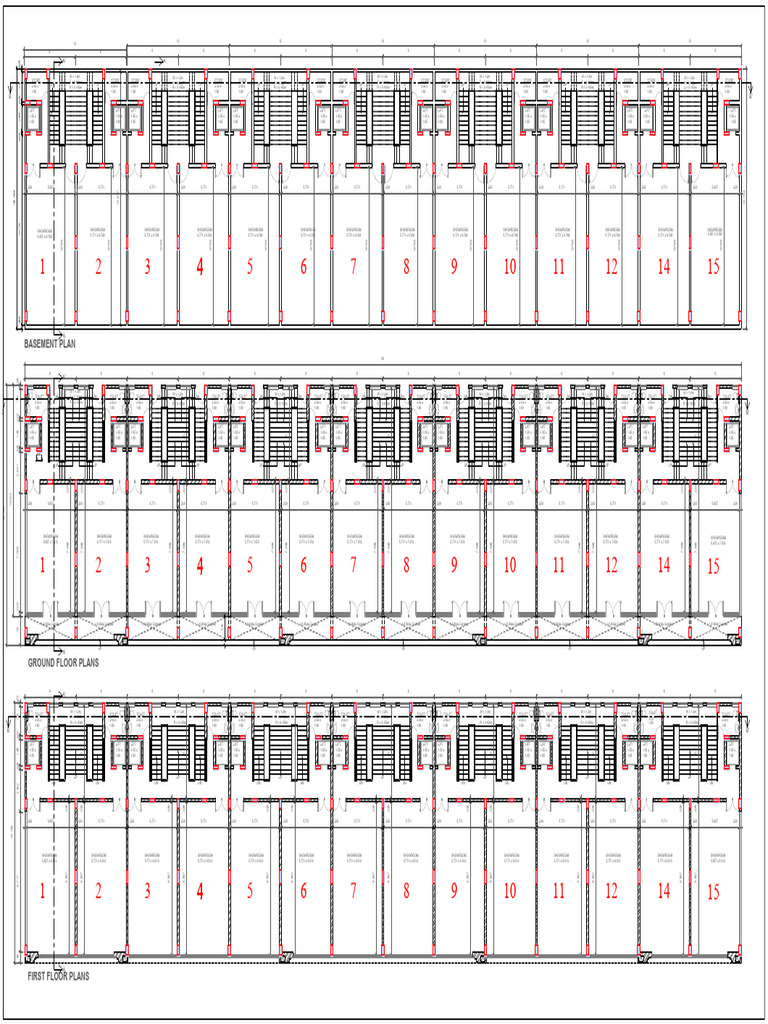 Basement, Ground & First Floor Plans | PDF | Buildings And Structures ...