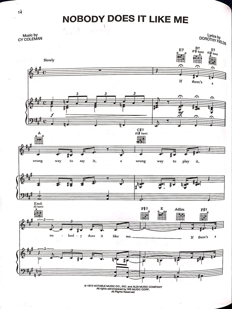 Nobody Does It Like Me | PDF