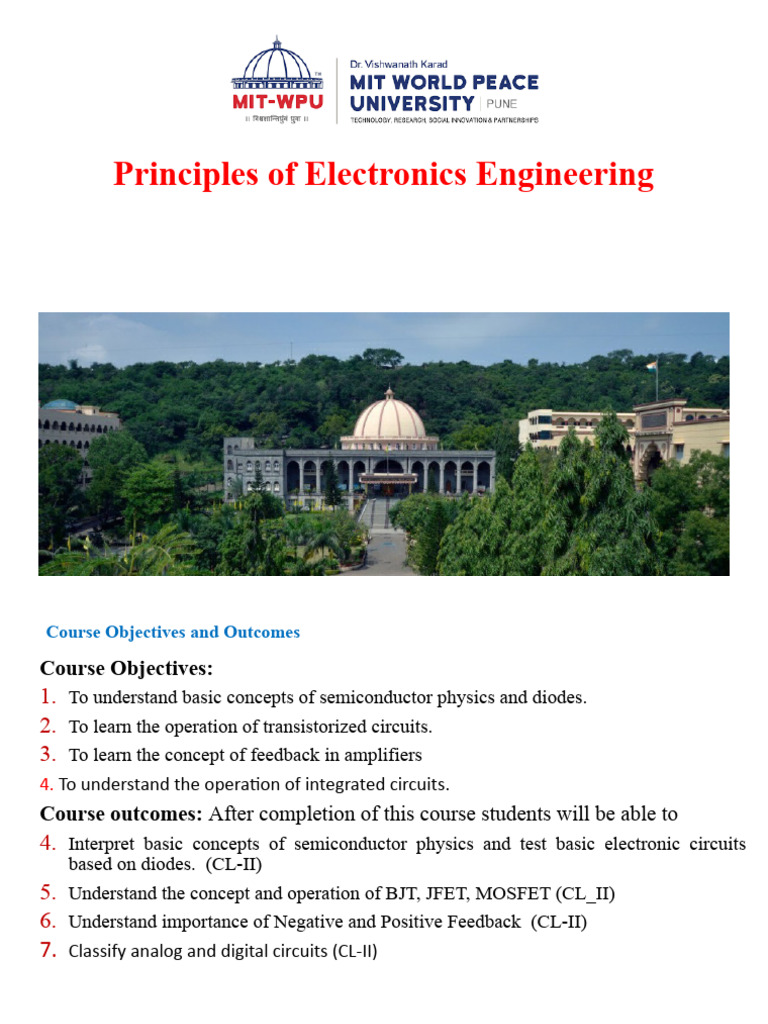 Module-1 Semiconductor Diode | PDF | Semiconductors | P–N Junction