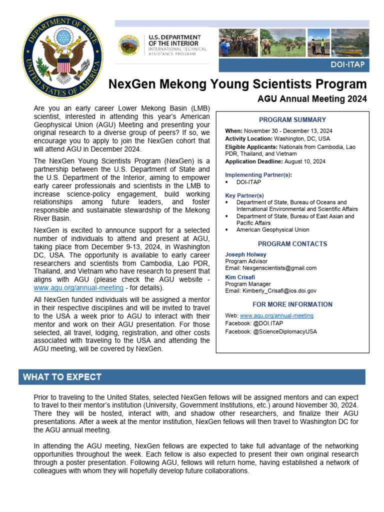 NexGen AGU Meeting 2024 (1) | PDF