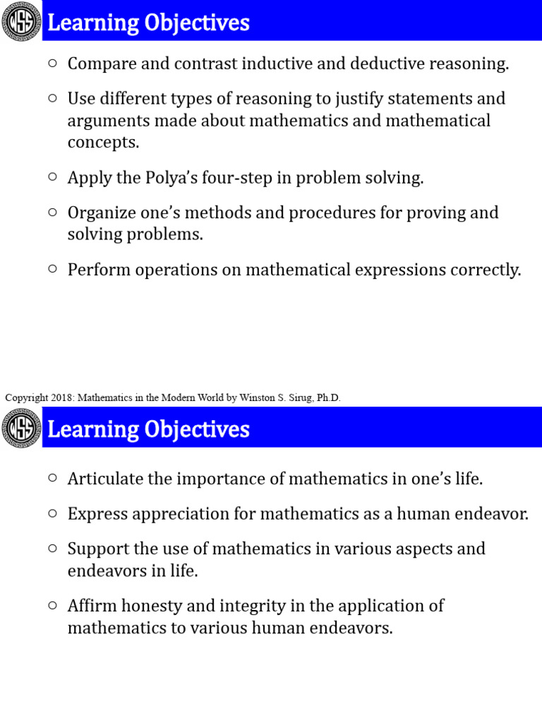 MMW Chap 3 Problem Solving and Reasoning | PDF | Mathematical Proof | Fermat's Last Theorem