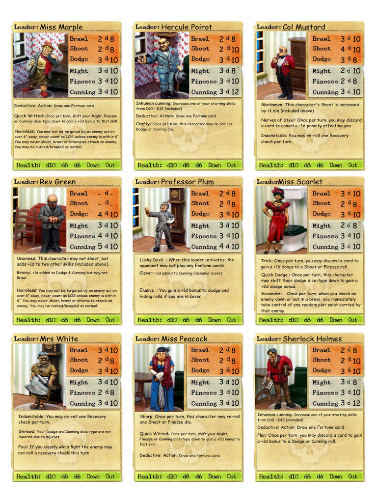 Cluedo Cards Yyujdo | PDF | Tabletop Games