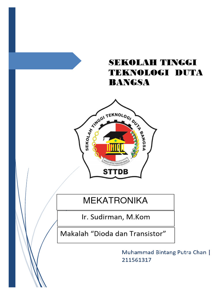 Tugas Makalah Mekatronika Transistor Dan Dioda | PDF