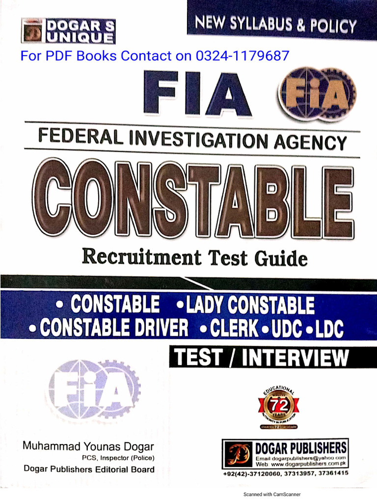 Constable FIA Book | PDF
