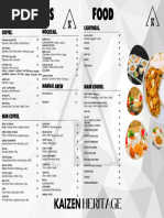 Kaizen Heritage Menu Overview | PDF | Caramel | Foods