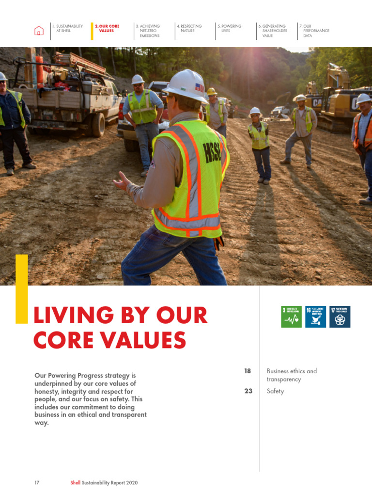 Shell's Commitment to Ethical Business | PDF | Taxes | Sustainability