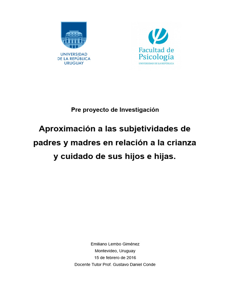 Trabajo Final Lembo | PDF | Sicología | Adultos