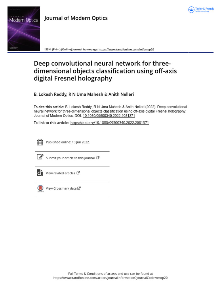 Deep Convolutional Neural Network For Three Dimensional Objects Classification Using Off Axis 
