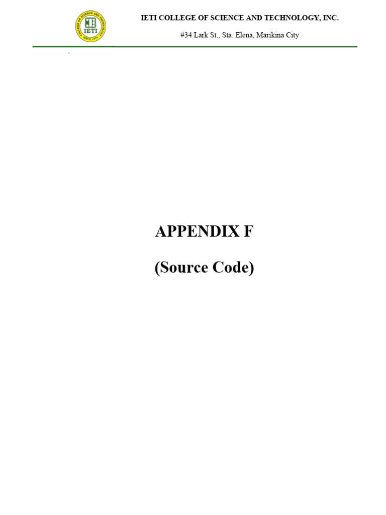 APPENDIX-F | PDF | Boolean Data Type | Computing