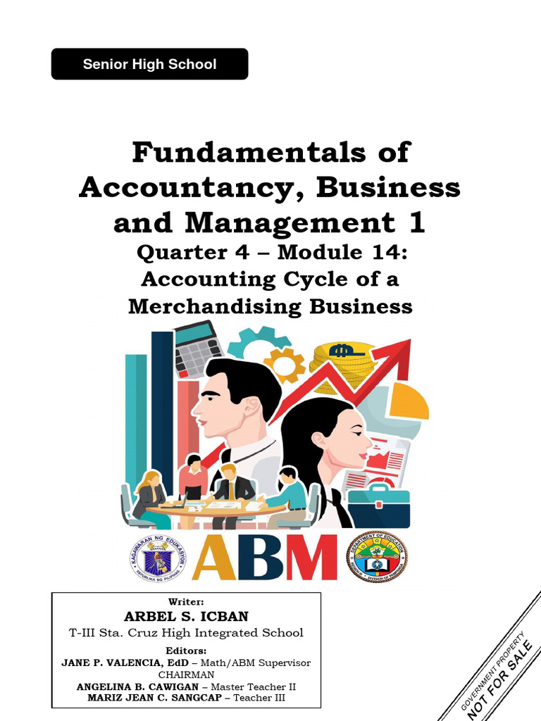 ABM_Fundamentals-of-ABM-1_Module-14-Accounting-Cycle-of-a-Merchandising-Business | PDF | Debits ...