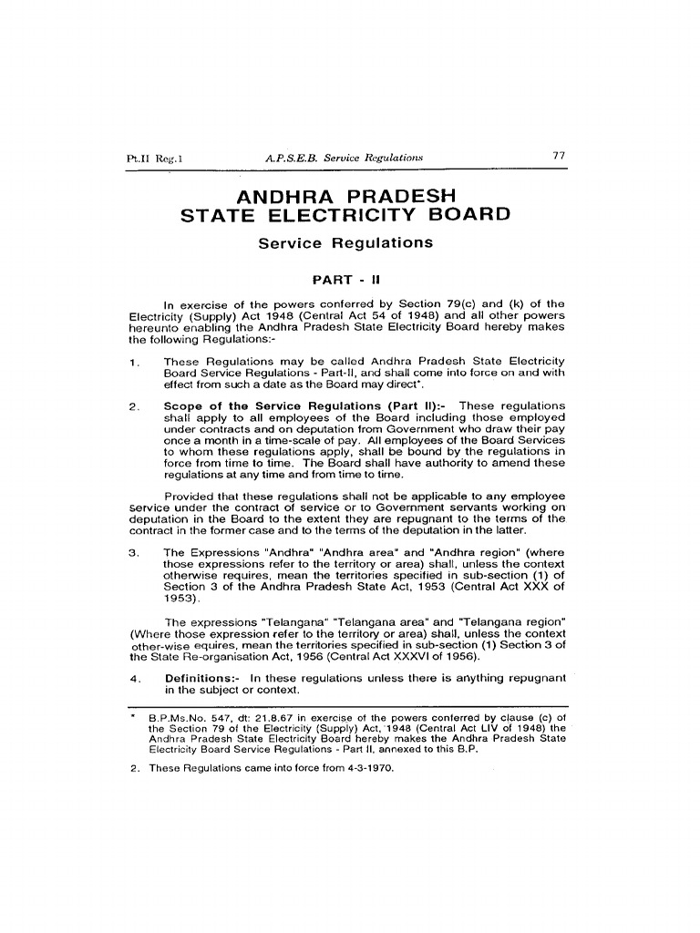 Service Regulations II | PDF