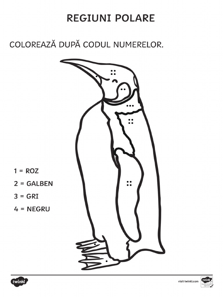 Regiuni Polare Coloreaza Dupa Codul Numerelor | PDF