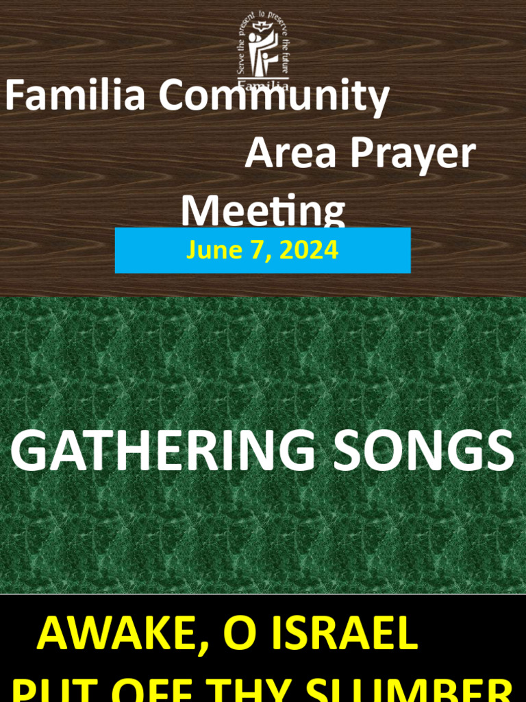 1st Friday Prayer Meeting | PDF | Worship | Thou