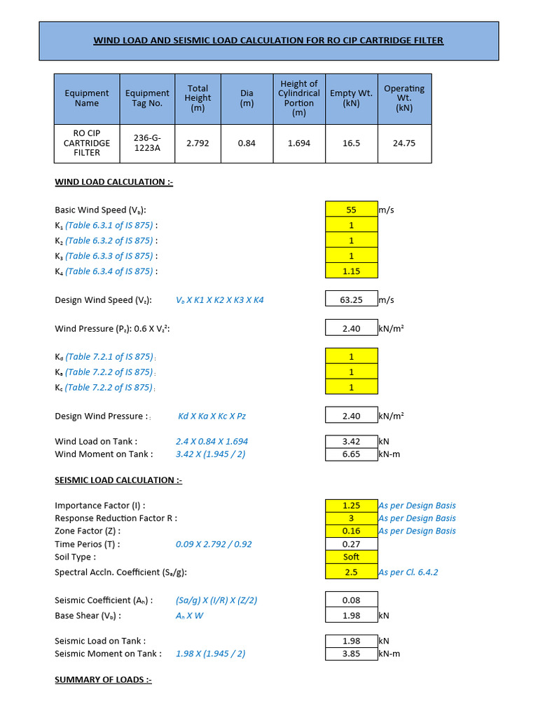 Engineering Load Calculations | PDF | Screw | Mechanical Engineering