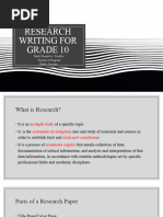Grade 10 Research Paper Template | PDF | Statistics | Data Analysis