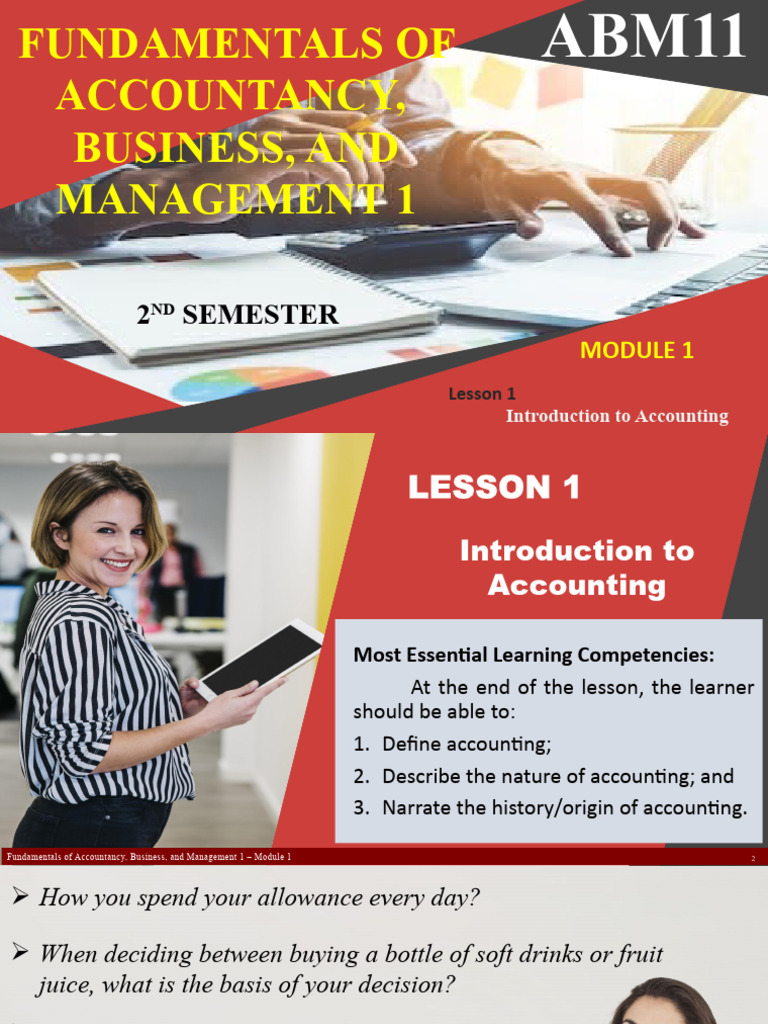 FABM1 Module 1 | PDF | Accounting | Business