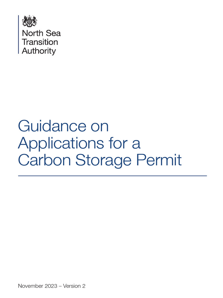 Guidance On Applications For A Carbon Storage Permit | PDF | Carbon ...