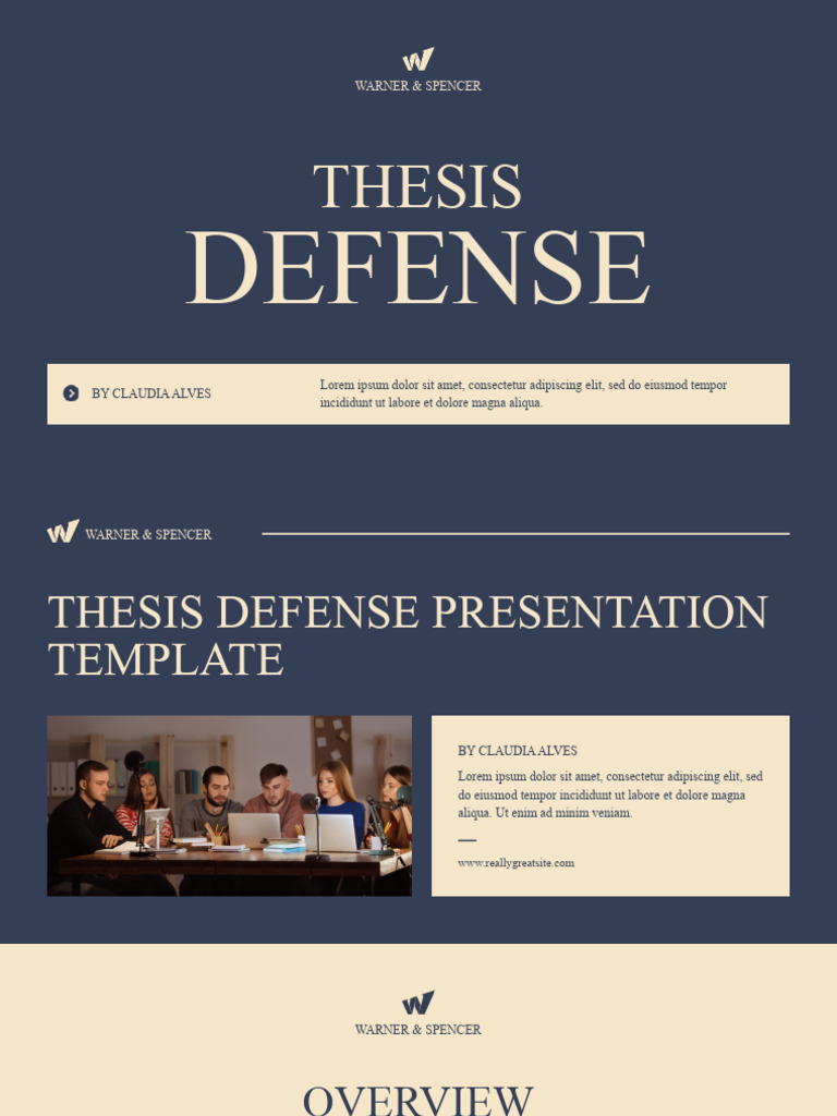 Beige and Blue Minimal Modern Thesis Defense Presentation | PDF