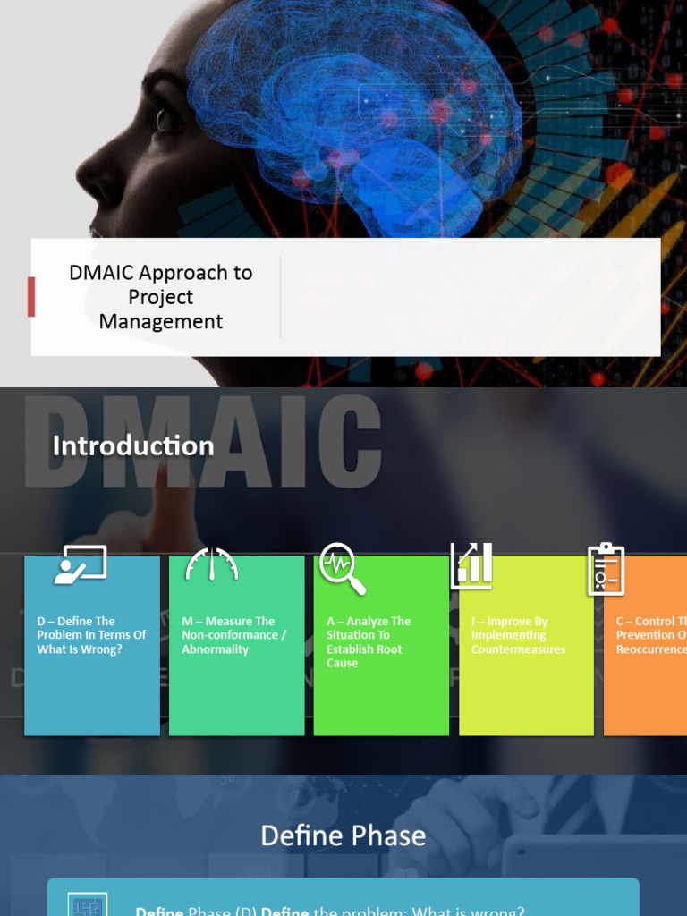 DMAIC Approach Presentation With Examples | PDF | Quantitative Research ...