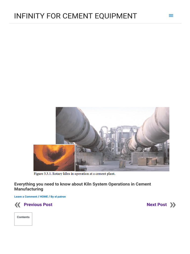 Kiln System Operations in Cement | PDF | Cement | Combustion