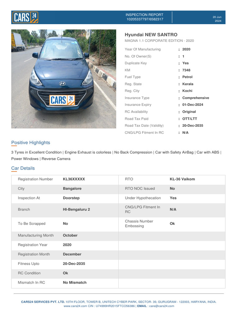 inspection_report_6582317_1718862983 (1) | PDF | Wheeled Vehicles | Car ...