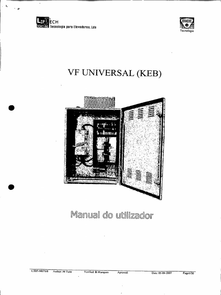 Vf Keb Liftech-manual Do Utilizador | PDF