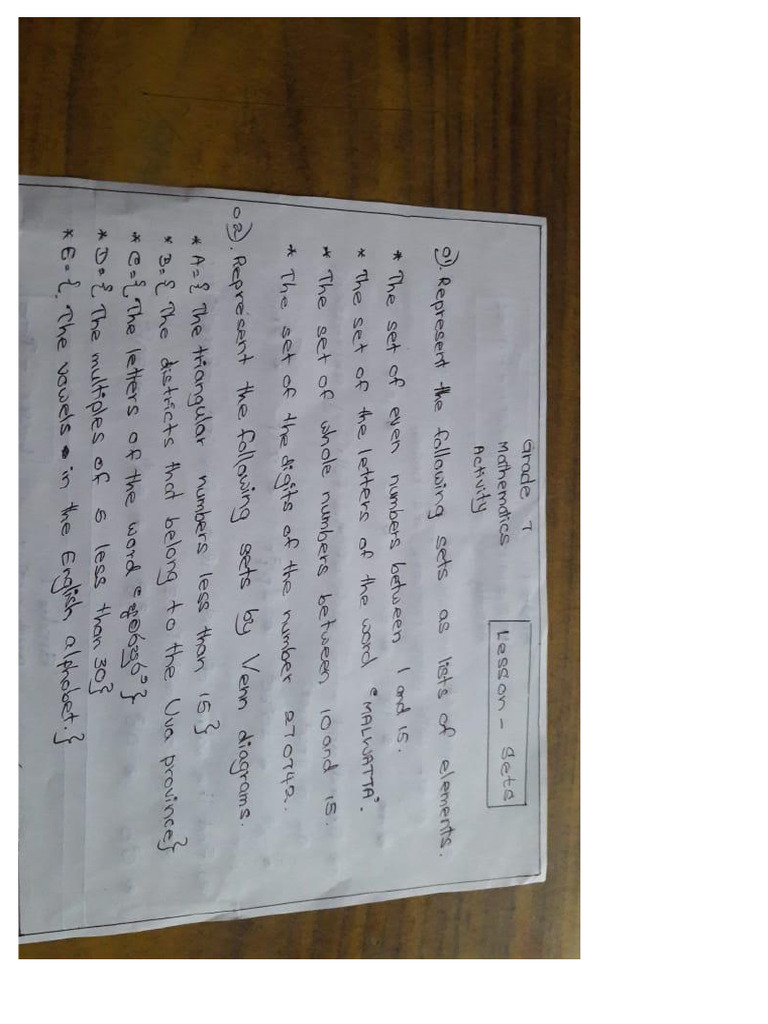 Mathematics Home Assignment - 1 EM-grade 7 | PDF