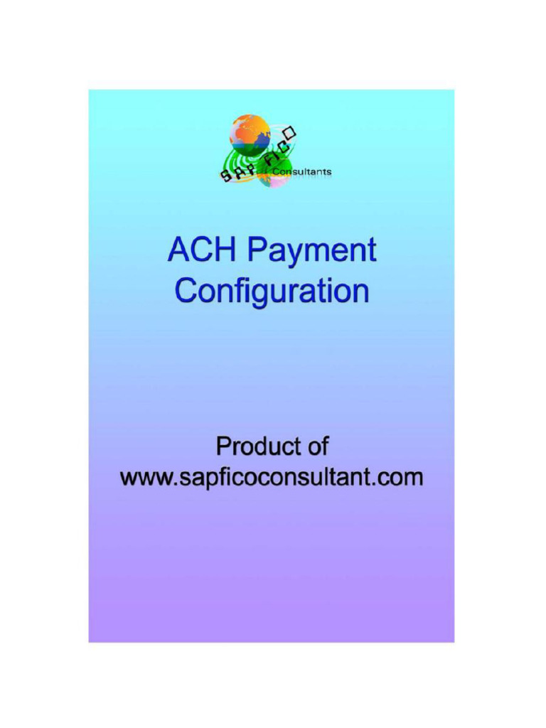 Ach Payment Configuration - Compress | PDF