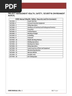 HSE-MS Manual, HSE Procedure, Guidelines and Standard | PDF | Risk ...
