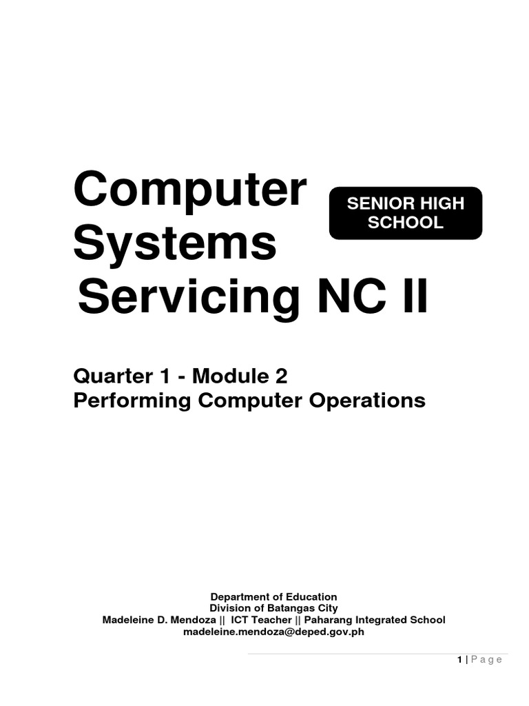 Computer Operations Safety Guidelines | PDF | Occupational Safety And ...