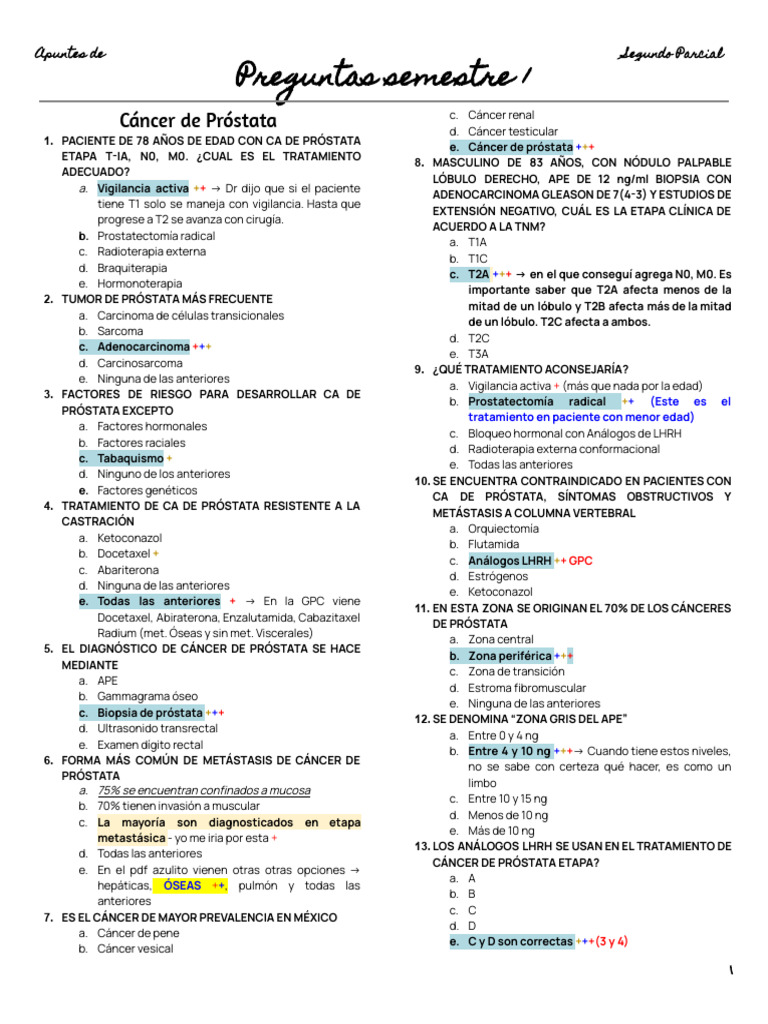 Guía de Onco PDF | PDF | Cancer de prostata | Cáncer
