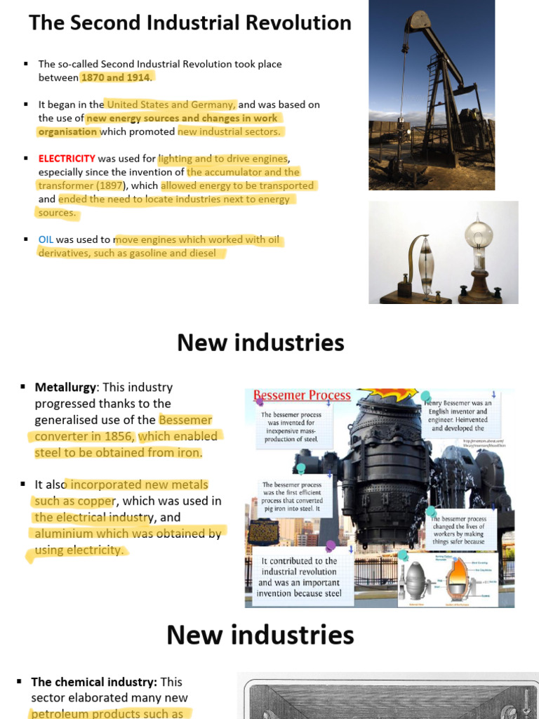 The Second Industrial Revolution | PDF | Engines | Car