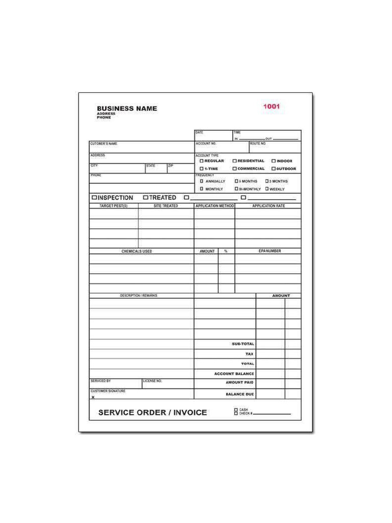 Pest Control Report Template 3 | PDF