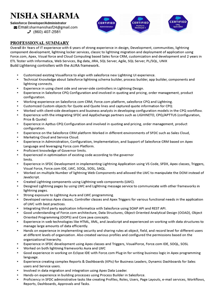 Nisha Dev and Admin Resume | PDF | Cloud Computing | Software ...