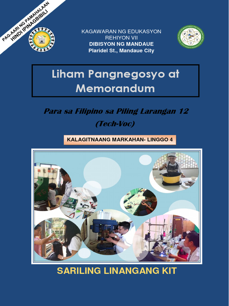 SLK FIL 12 Q1 Week 4 TECH-VOC | PDF