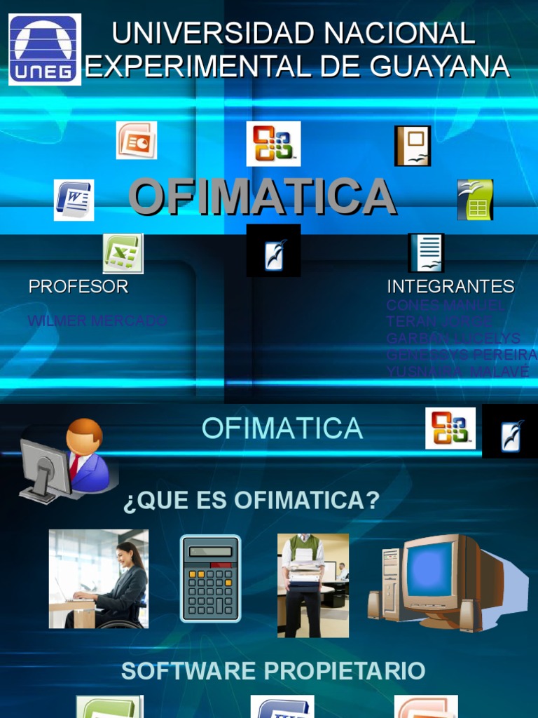 Ofimatica Presentacion | PDF | Microsoft Word | Software libre