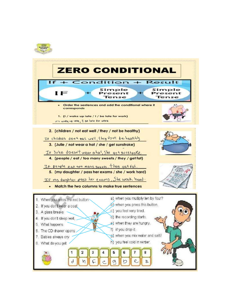 Zero and First Conditional Activity 1 | PDF