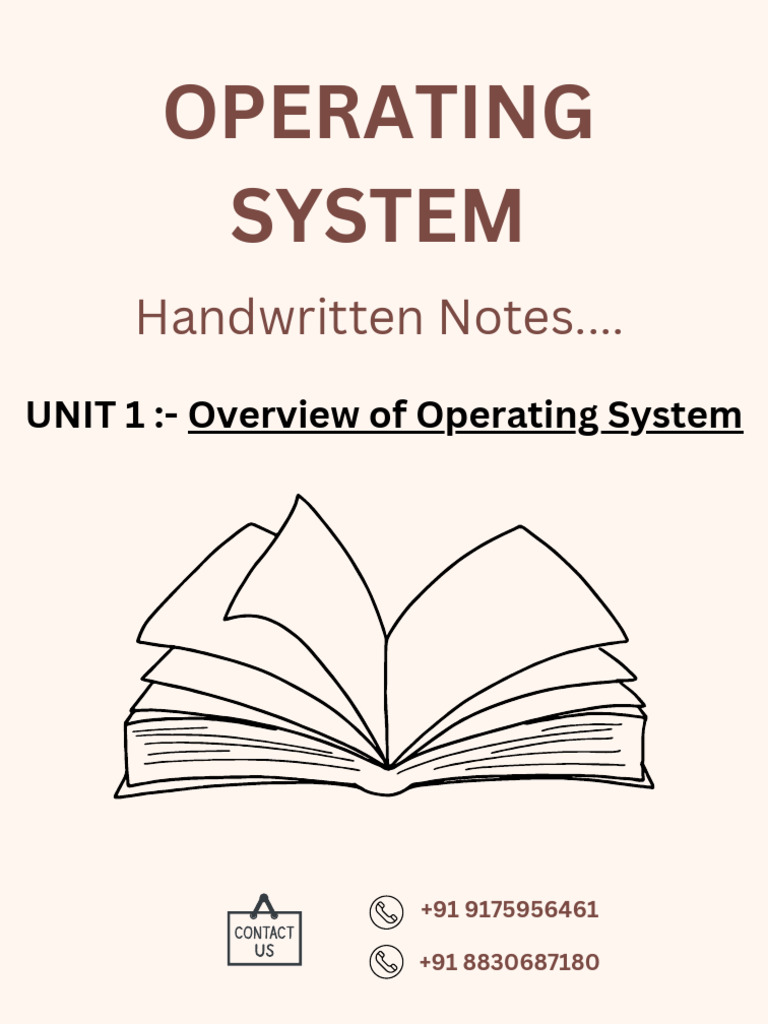 Os Unit 1 | PDF